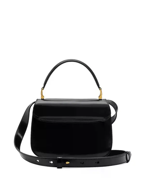 AMI Paris Glazed Leather Handle Bag