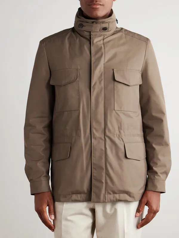 Loro Piana Traveller Slim-fit Shell Jacket - Brown