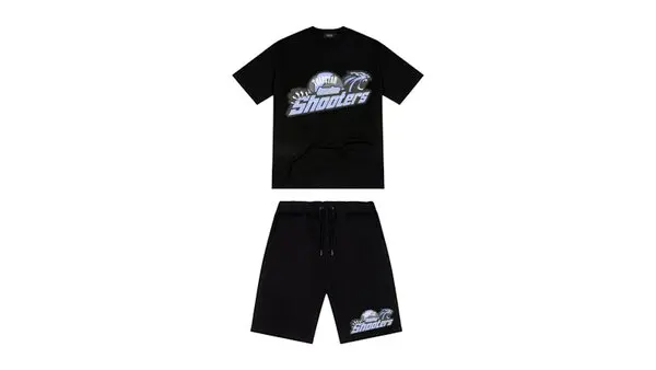 Trapstar Shooters 2.0 Shorts Set - Black/ice