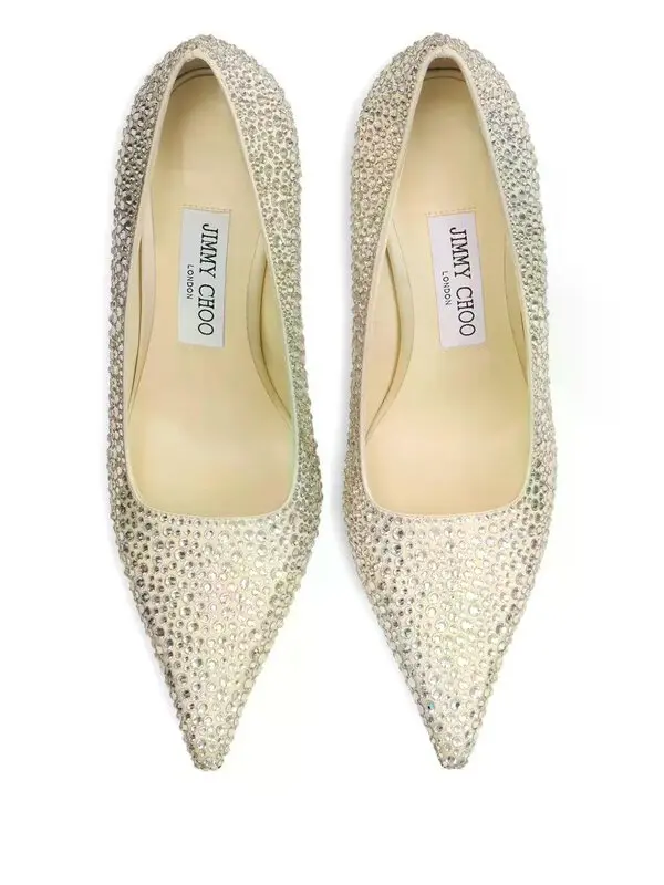 JIMMY CHOO 95mm Ixia Leather Pumps