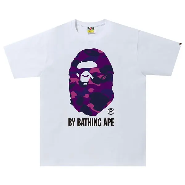 A BATHING APE Color Camo Tee - White