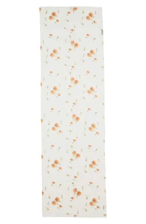 Akris Anemone Print Cashmere Scarf - Ecru