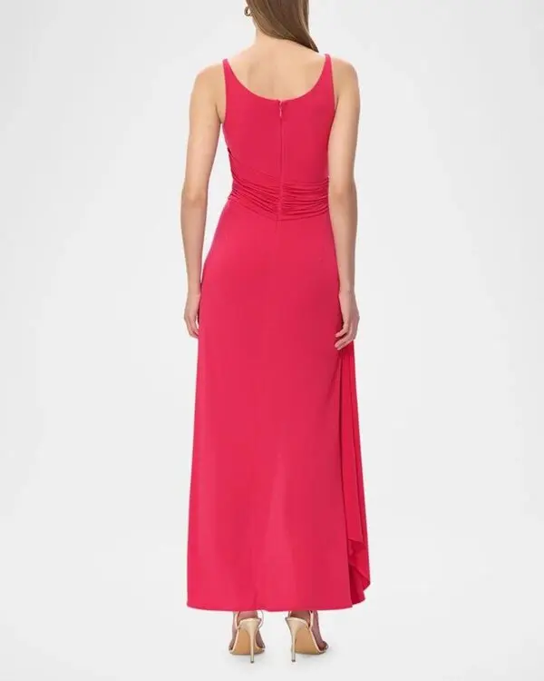 Herve Leger The Mila Draped Side-slit Gown