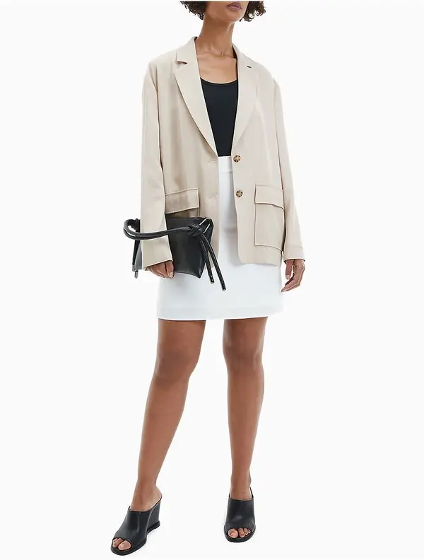Calvin Klein Recycled Crepe Mini Skirt
