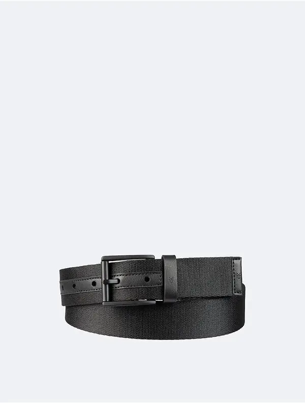 Calvin Klein Tonal Fabric Belt - Black
