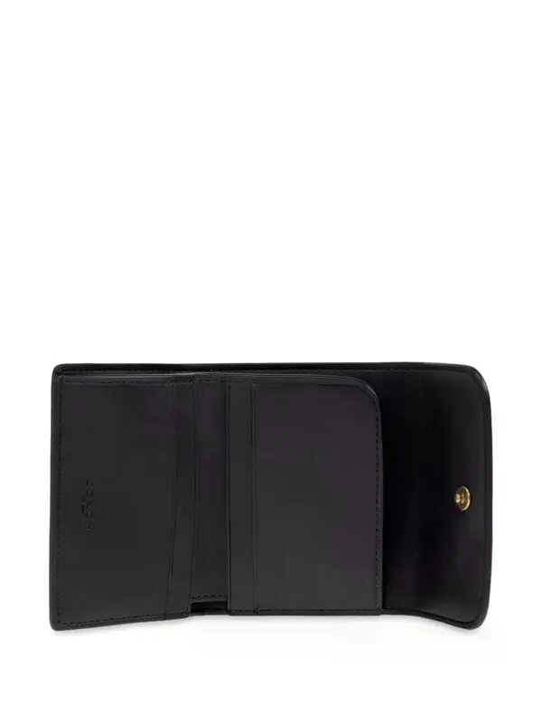 COACH Essential Logo-plaque Leather Card Holder - Black