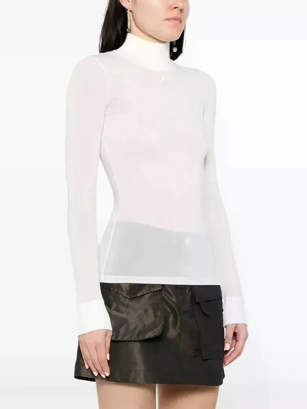 COURREGES Reedition Second Skin Mesh Top