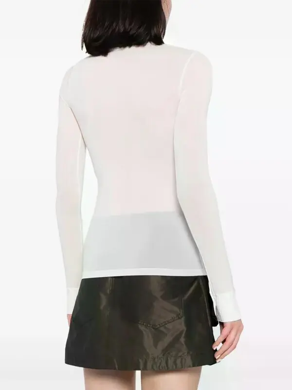 COURREGES Reedition Second Skin Mesh Top