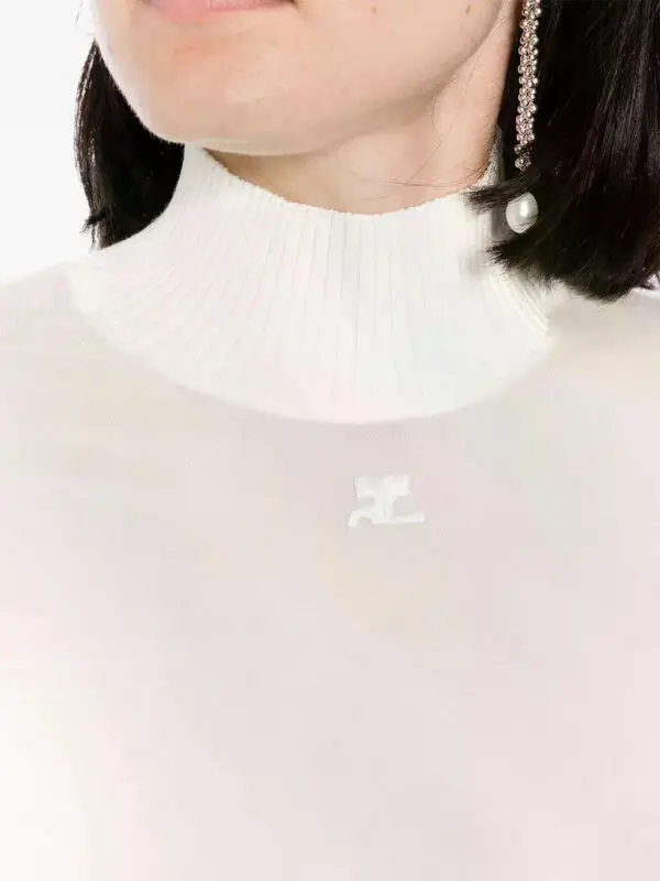 COURREGES Reedition Second Skin Mesh Top