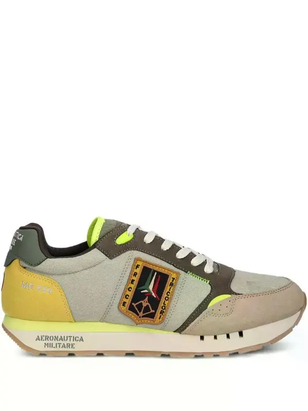 AERONAUTICA MILITARE Embroidered-logo Retro Sneakers