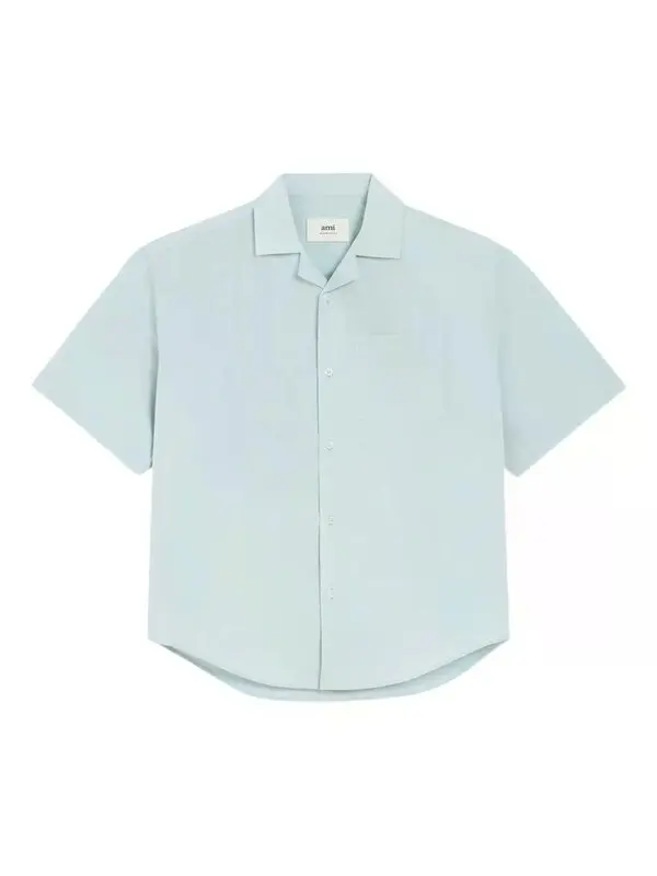 AMI Paris Short-sleeve Button-up Shirt