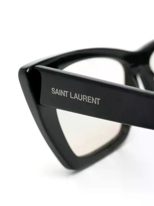 Saint Laurent Logo-lettering Cat-eye Sunglasses