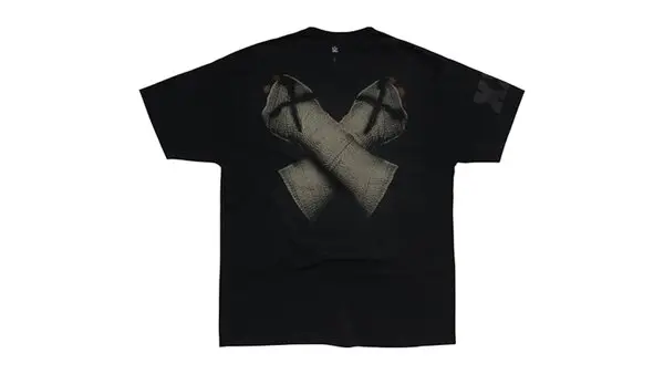TRAVIS SCOTT X Wwe Straight Edge Cm Punk Tee Shirt - Black
