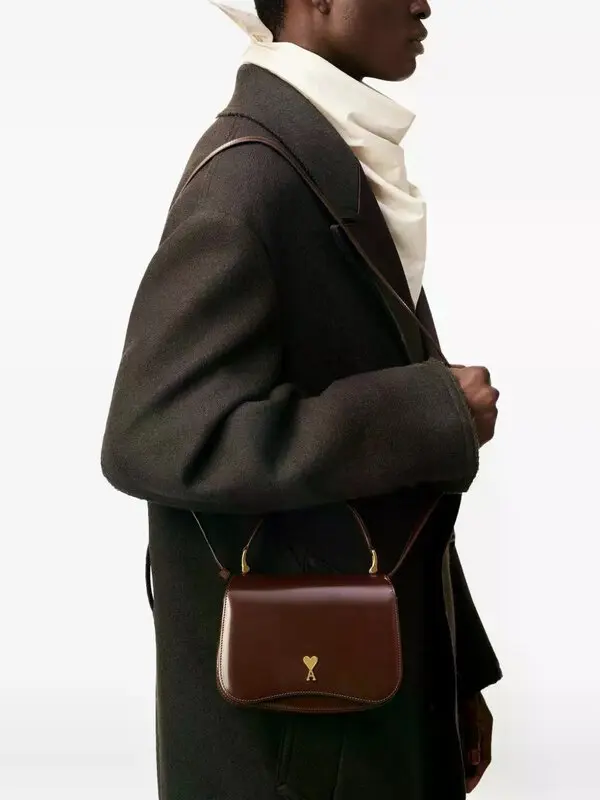 Ami Paris Shoulder Bag - Brown