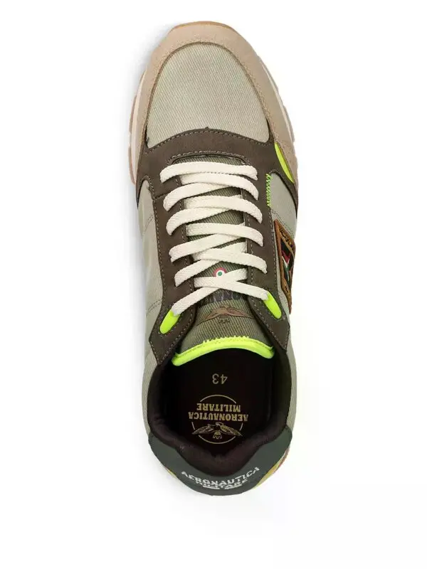 AERONAUTICA MILITARE Embroidered-logo Retro Sneakers
