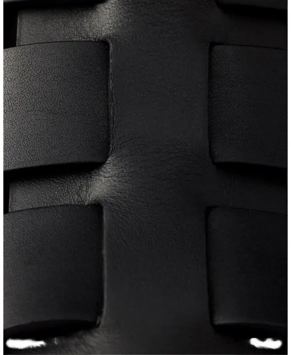 Prada Leather Strappy Sandals - Black