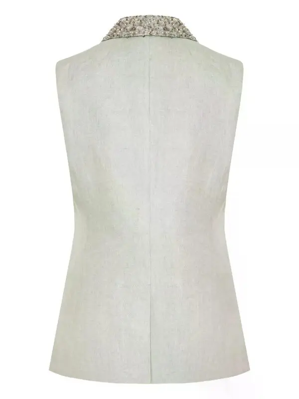 BARBA NAPOLI Collar-embellished Waistcoat - Grey