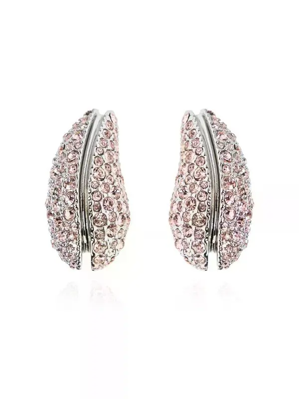Tory Burch Crystal-embellished Earrings - Silver