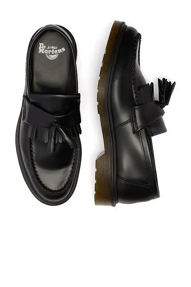 Dr. Martens Adrian Loafers With Fringe And Tassel Detail - Black