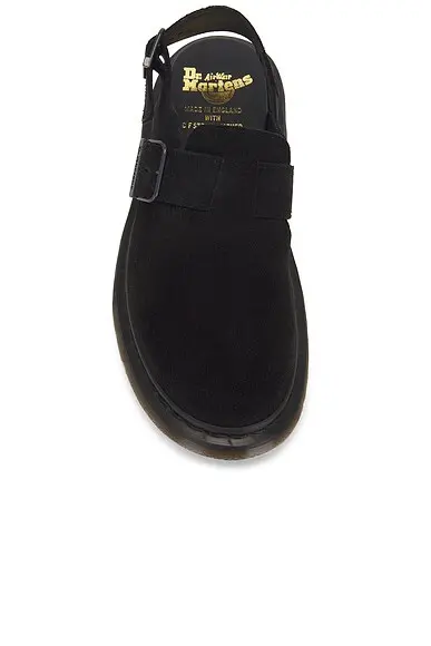 Dr. Martens Jorge Buckled Suede Slip-on - Black