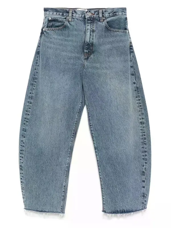 FRAME Wide-leg Cropped Jeans