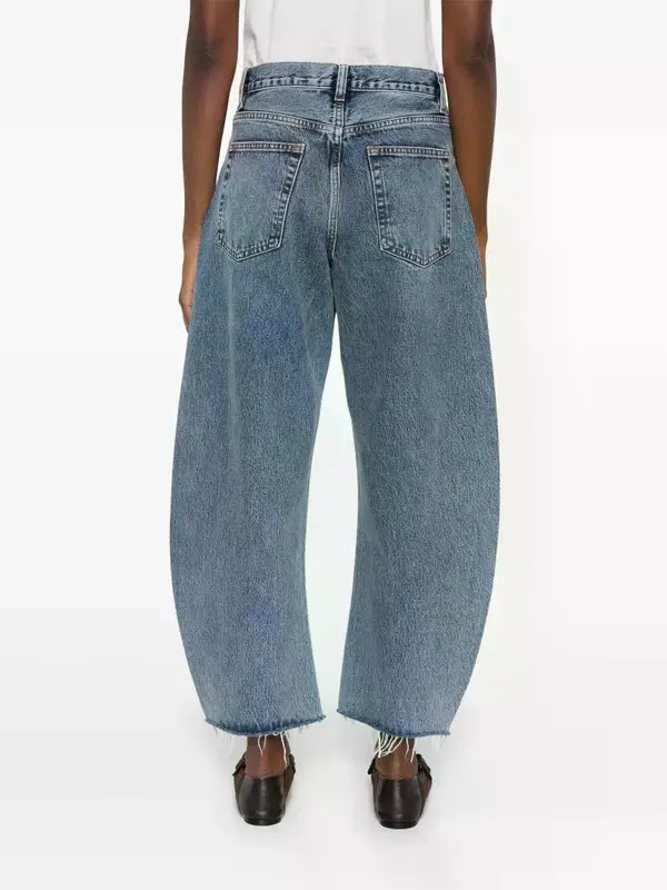 FRAME Wide-leg Cropped Jeans