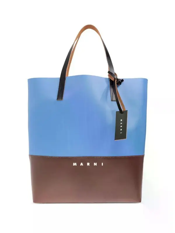 Marni Colour-blocked Tote Bag - Blue
