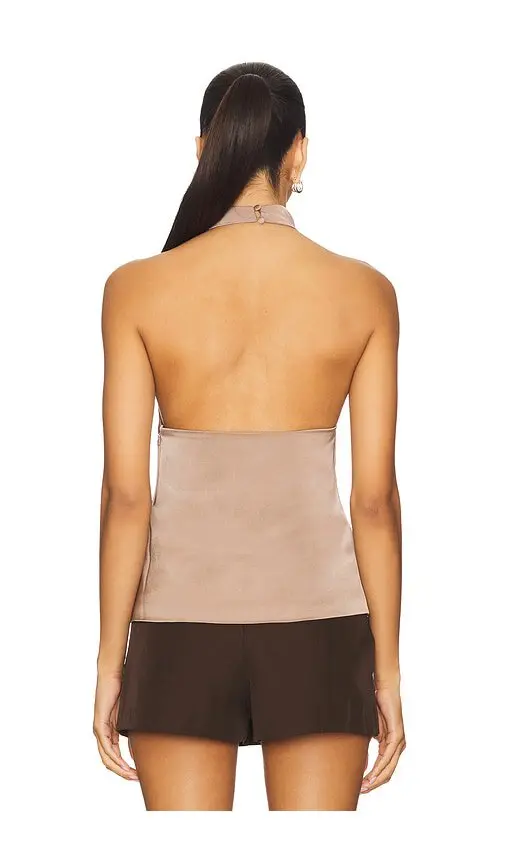 ALL THE WAYS Beth Halter Top - Mocha