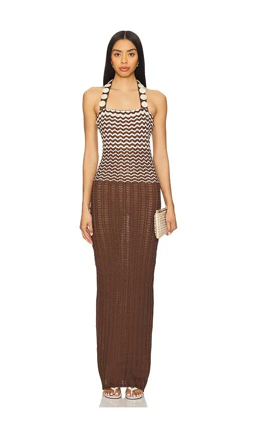 Azulu Neriah Knit Halterneck Dress