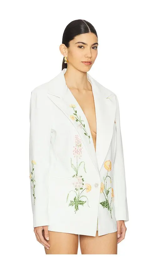 LA FUORI Summer Bloom Embellished Jacket