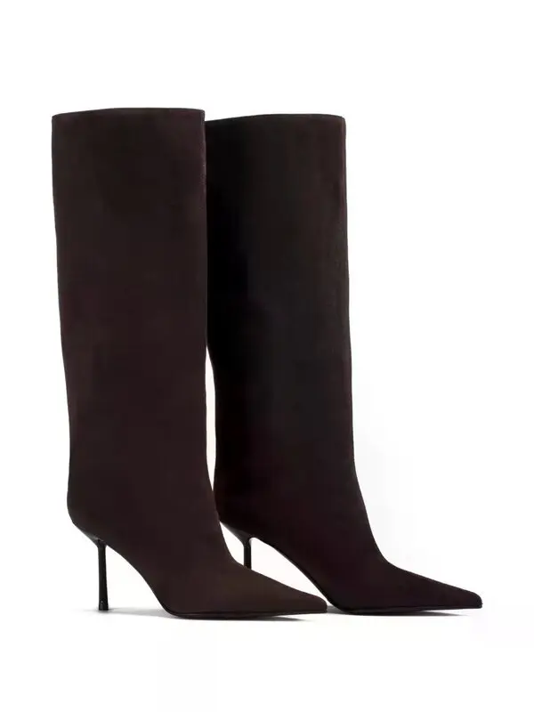LE SILLA 80mm Bella Suede Boots - Brown