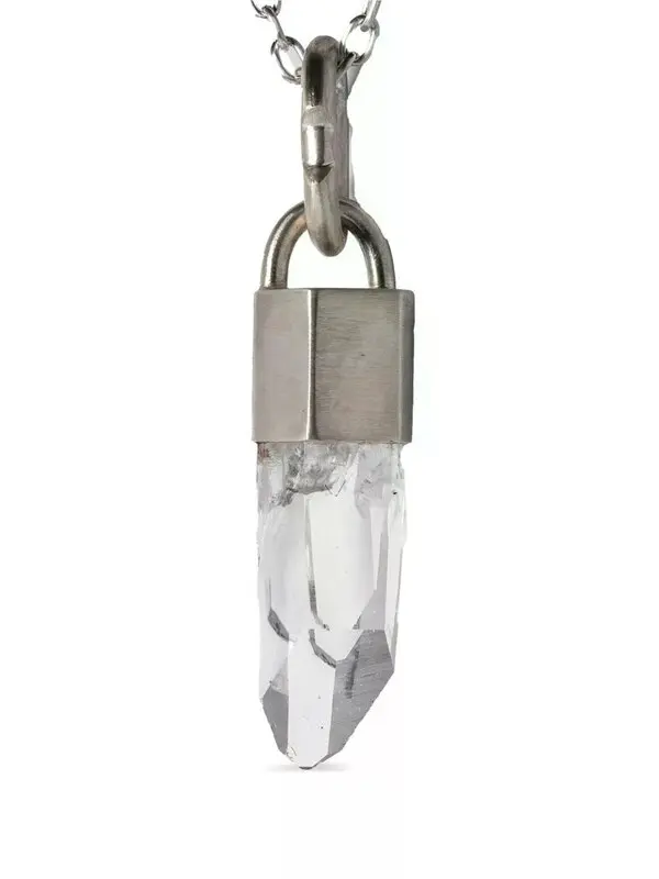 PARTS OF FOUR Sterling Talisman Quartz Necklace - Silver