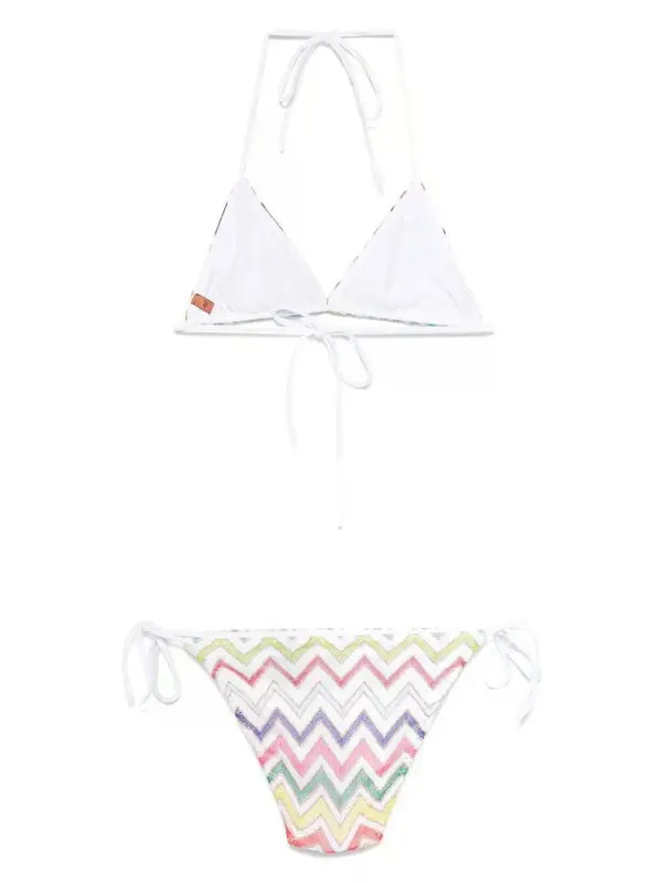 Missoni Zigzag-print Bikini - White