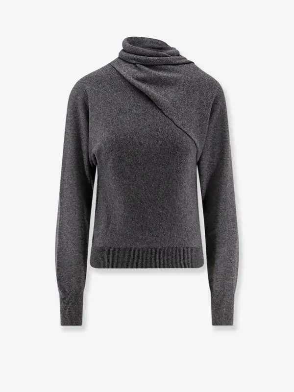 TOM FORD Cashmere And Cotton Turtleneck Sweater - Grey