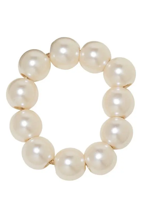JENNIFER BEHR Henley Faux- Ponytail Holder - Pearl