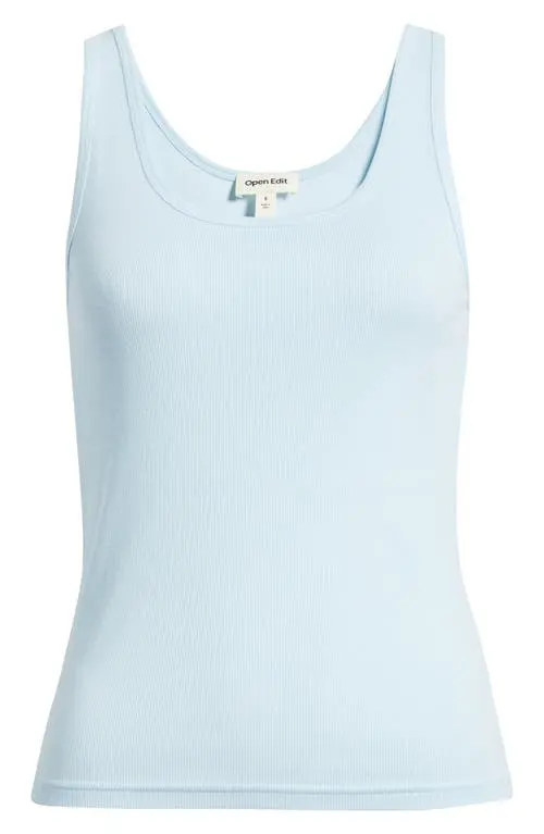 OPEN EDIT Rib Tank - Blue Omphalodes
