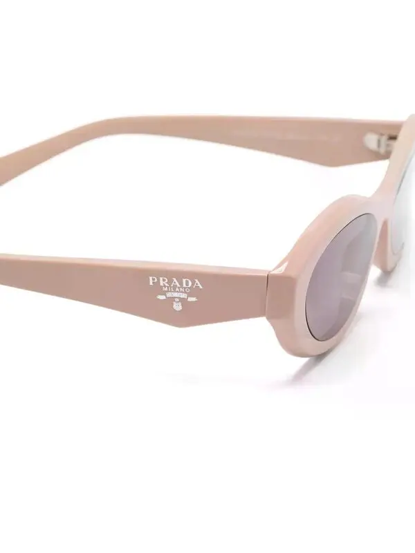 Prada Oval-frame Sunglasses - Pink