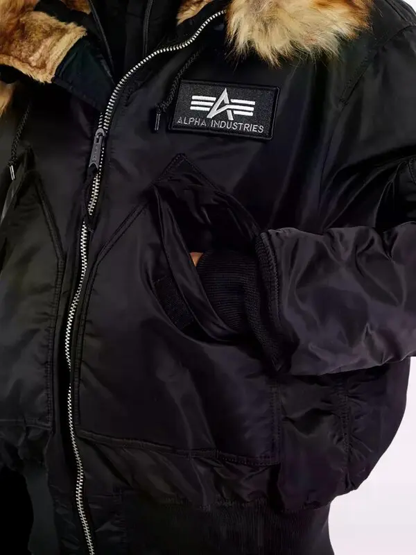 Alpha Industries Faux Fur-trim Bomber Jacket