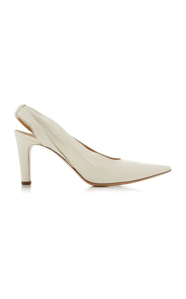 Gabriela Hearst Amari Leather Pumps - Ivory