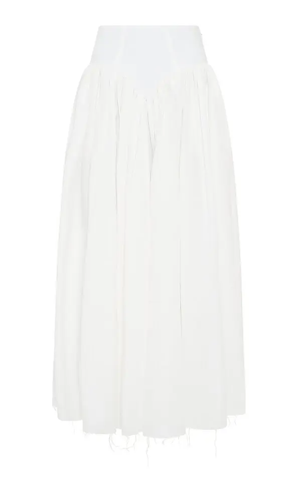 Gabriela Hearst Juniper Linen Skirt - White