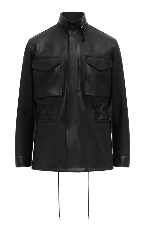Gabriela Hearst Darwin Leather Jacket - Black