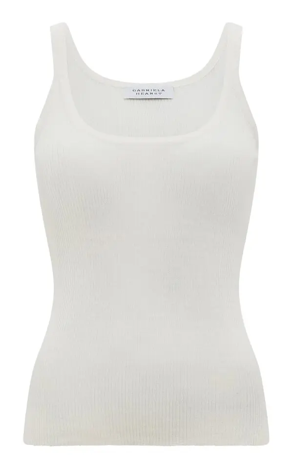 Gabriela Hearst Cinxia Cashmere-silk Tank Top - Ivory