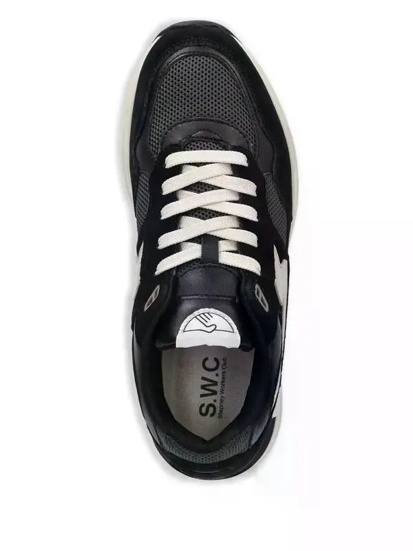 S.W.C STEPNEY WORKERS CLUB Mesh-paneled Running Shoes