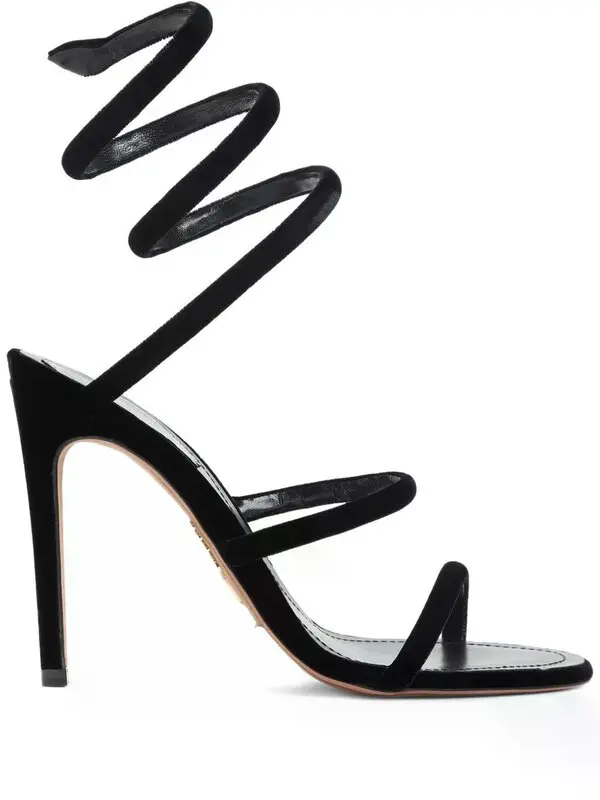 Rene Caovilla 105mm Leather Heeled Sandals