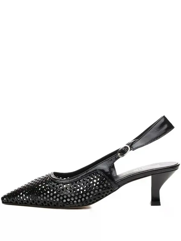 POCHE PARIS Leather Heeled Sandals