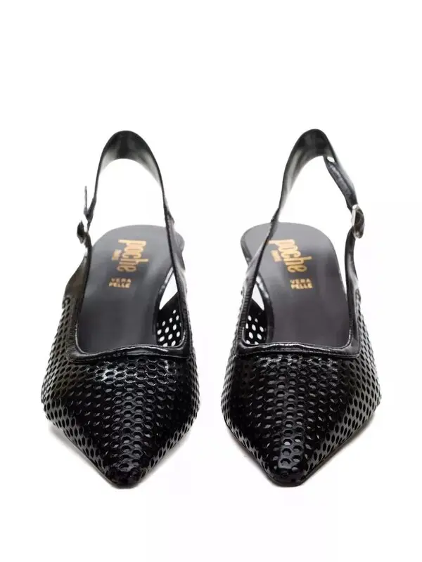 POCHE PARIS Leather Heeled Sandals