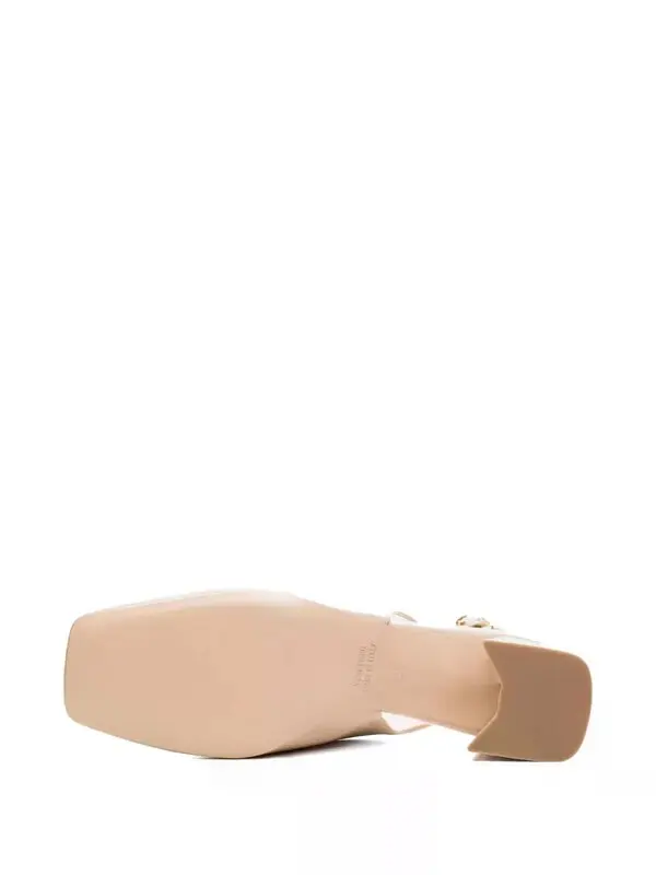 POCHE PARIS Leather Heeled Pumps