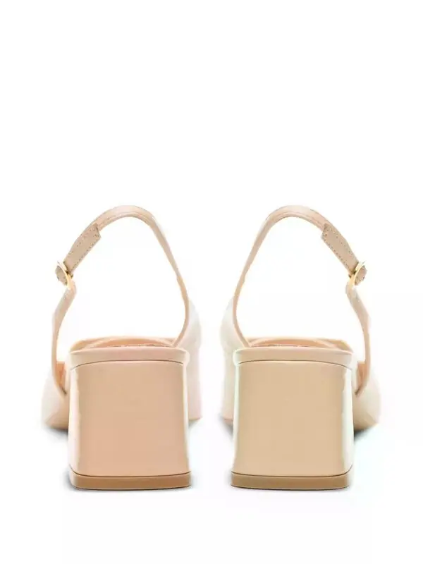 POCHE PARIS Leather Heeled Pumps