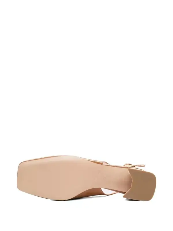 POCHE PARIS Leather Heeled Sandals