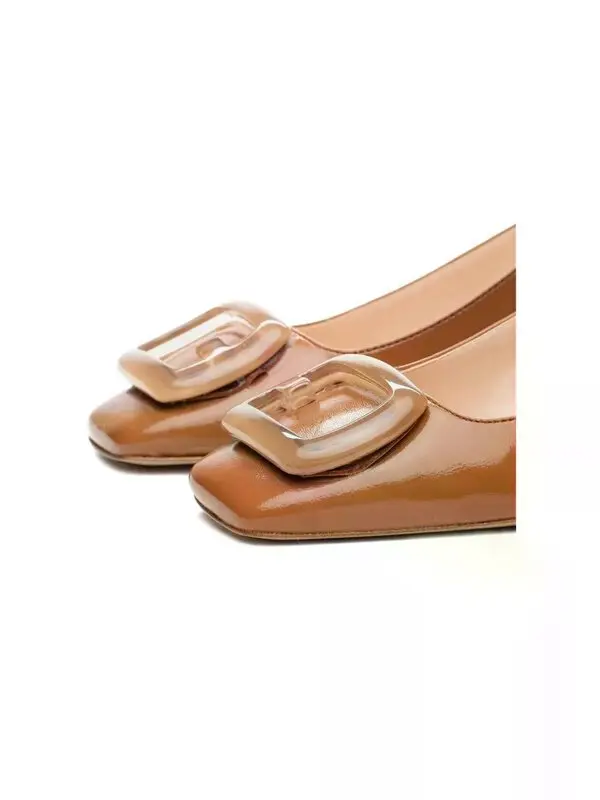 POCHE PARIS Leather Heeled Sandals